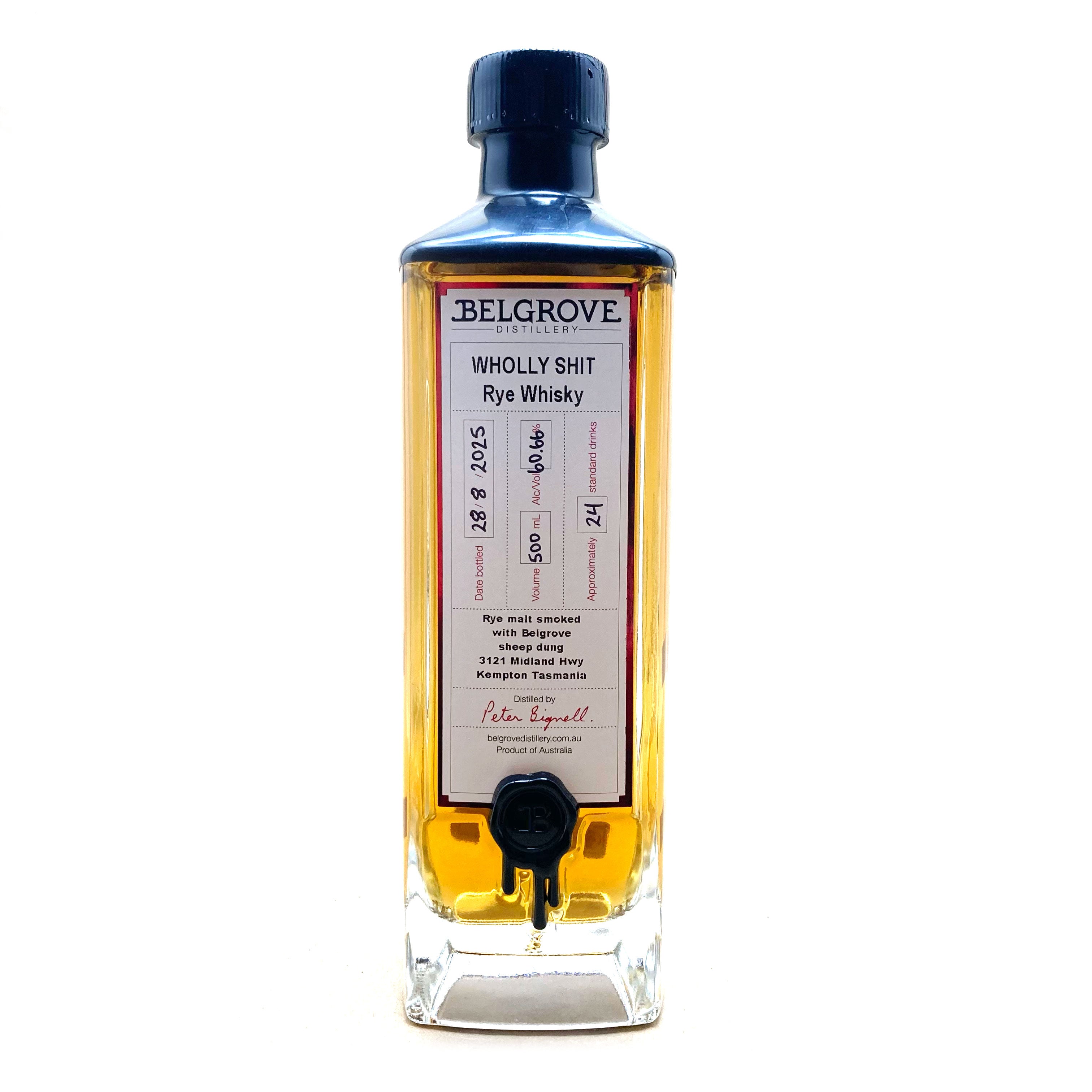 Belgrove Distillery Wholly Shit Rye Whiskey – Tasmanian Food and Wine
